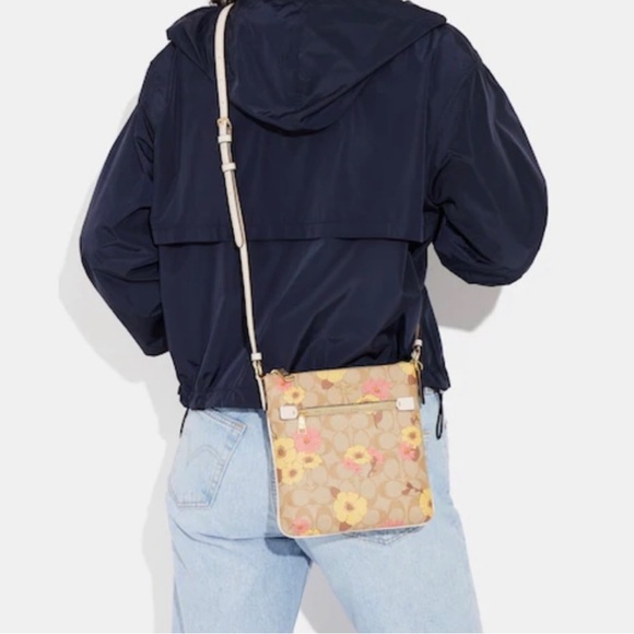 Coach | Bags | Mini Rowan File Bag In Signature Canvas With Floral ...